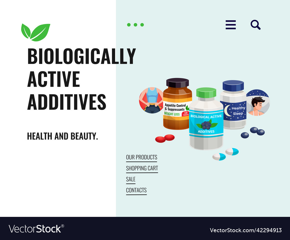 Biologically active additives Royalty Free Vector Image