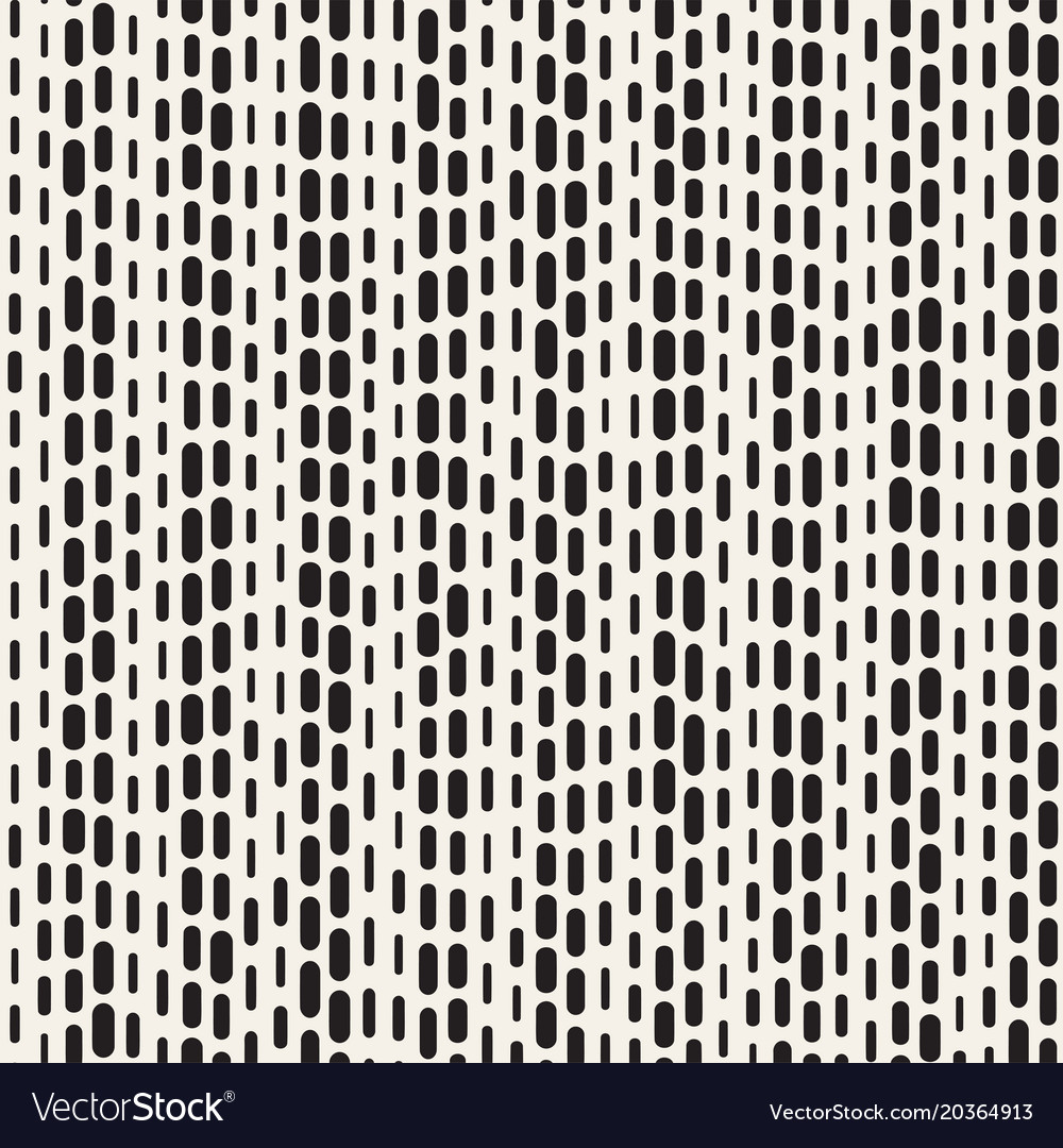 Black and white irregular rounded dashed lines Vector Image