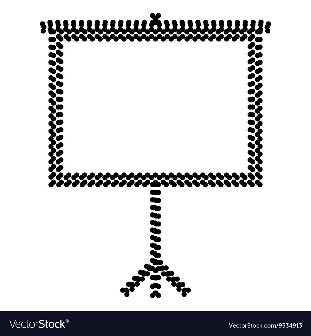 Blank projection screen Royalty Free Vector Image