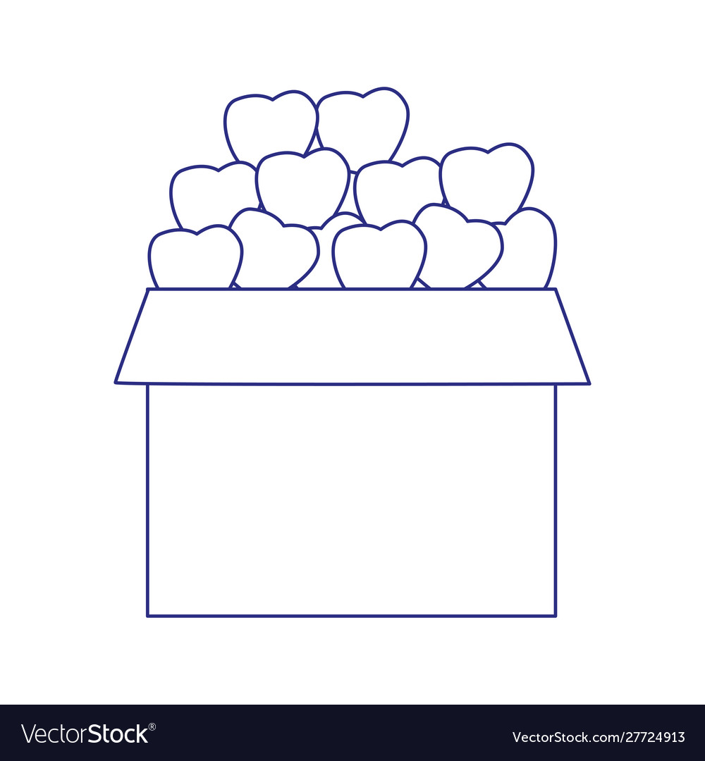 Boxes with apples fruit icon Royalty Free Vector Image