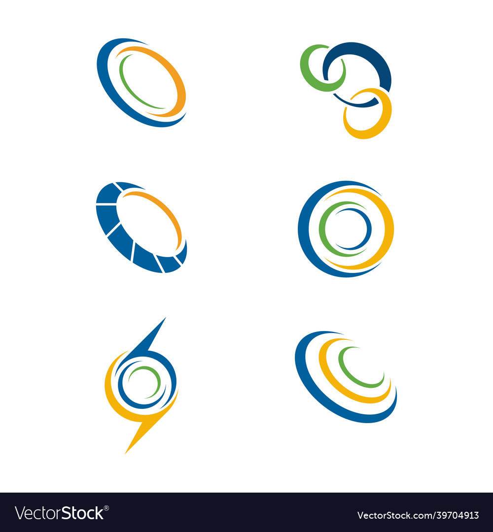 Circle techno icon design Royalty Free Vector Image