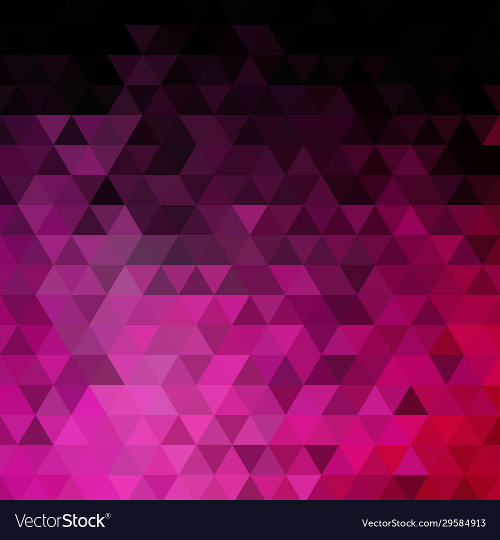 Dark pink triangular background mosaic style eps Vector Image