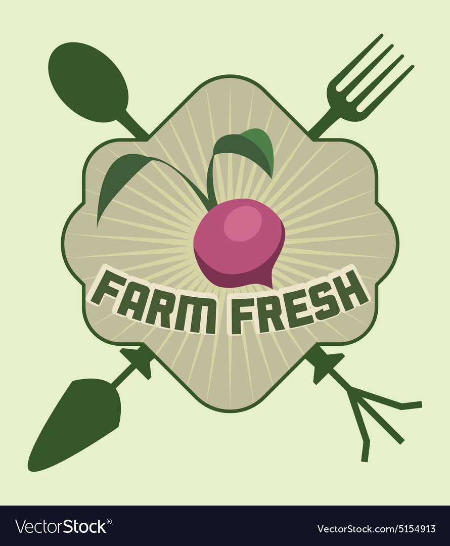 Farm fresh design Royalty Free Vector Image - VectorStock
