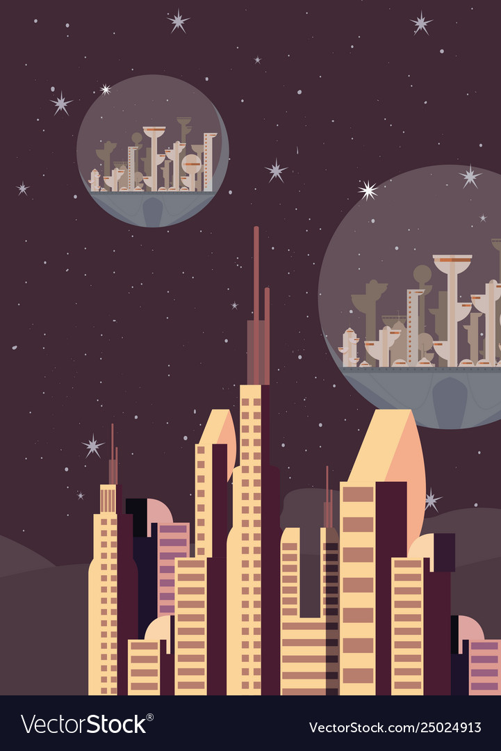 Future building architecture Royalty Free Vector Image