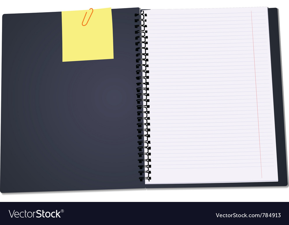 Notepad Royalty Free Vector Image - VectorStock
