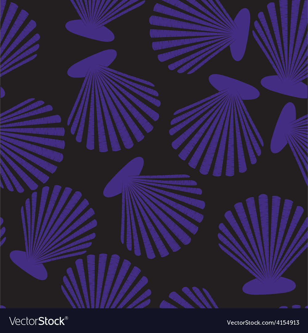Shells seamless pattern Royalty Free Vector Image