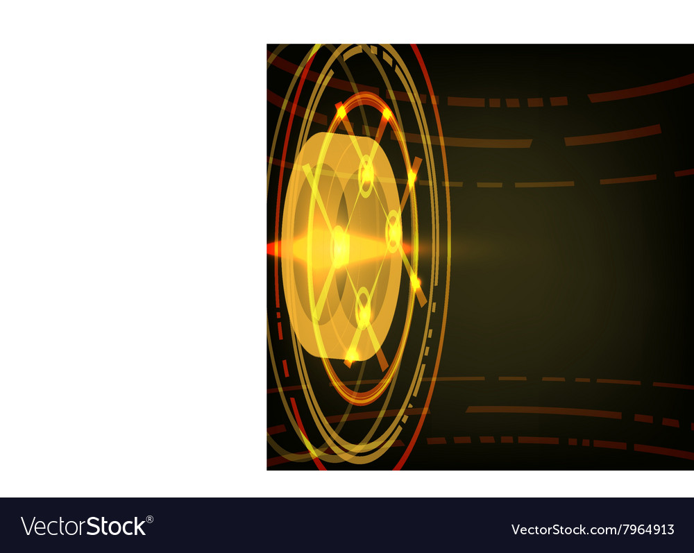 Techno circle abstract background Royalty Free Vector Image