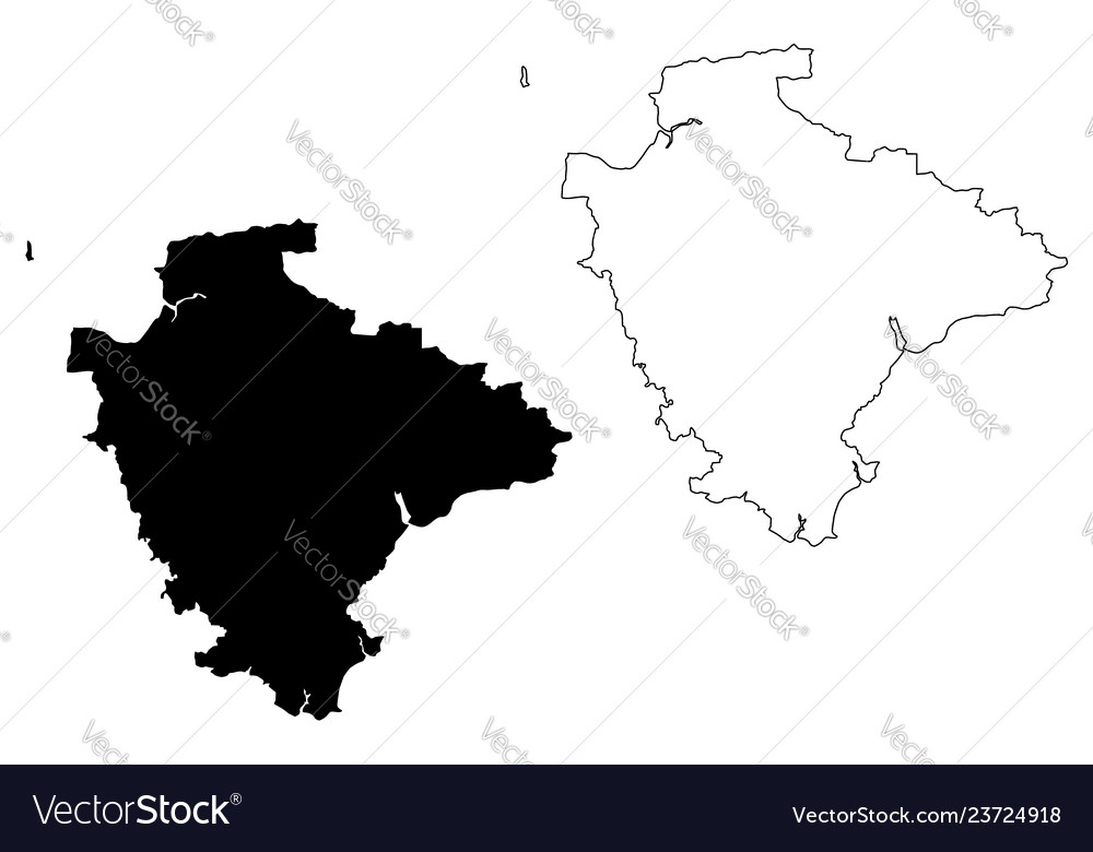 Devon map Royalty Free Vector Image - VectorStock
