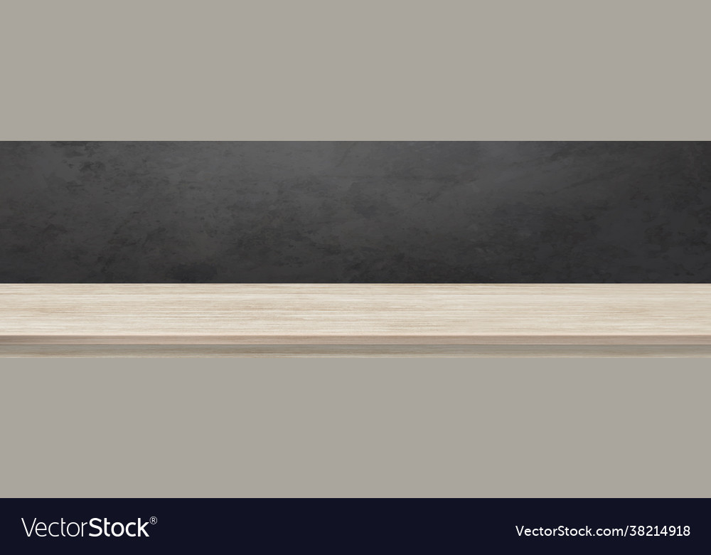 Large table top made solid light wood dark Vector Image