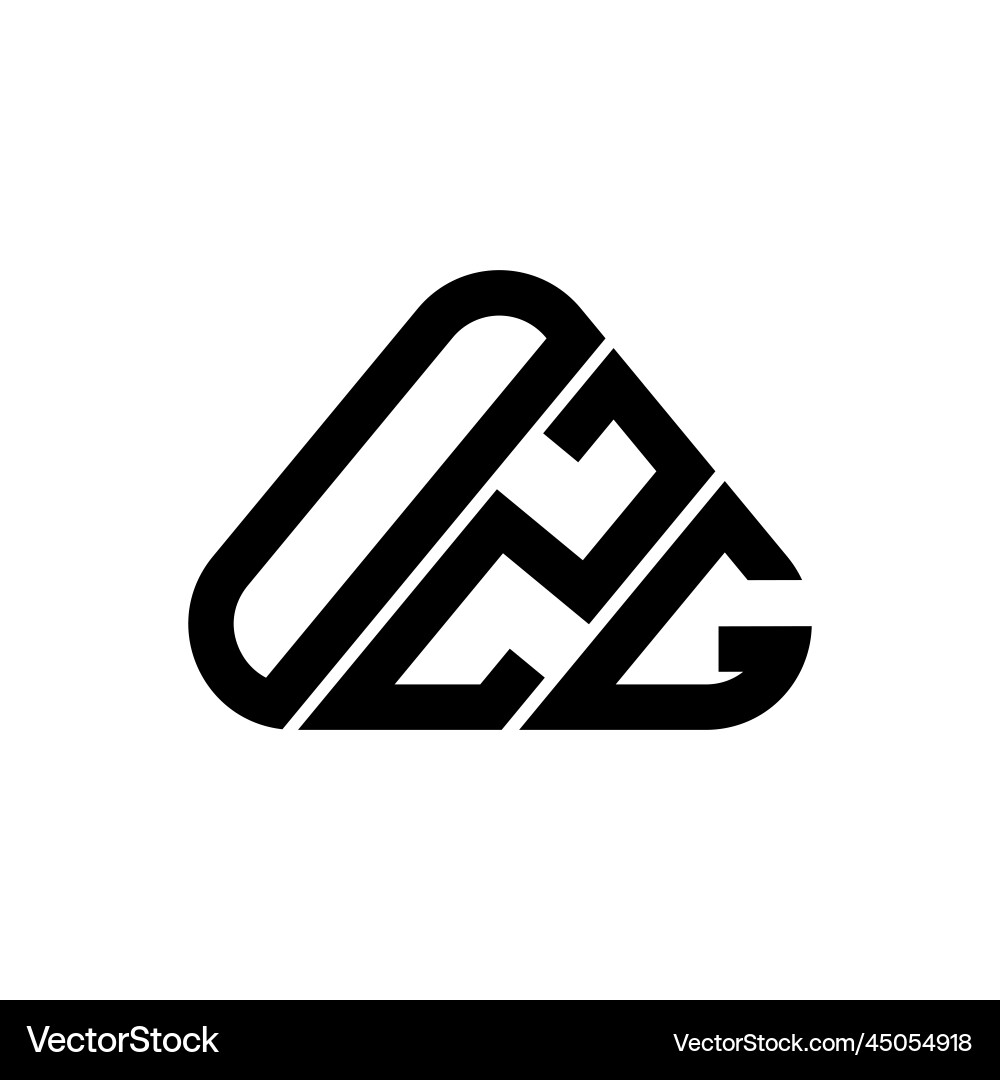 Ozg letter logo creative design with graphic Vector Image