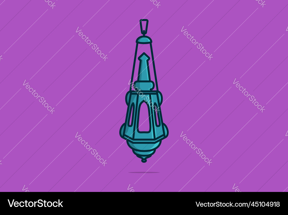 Ramadan lantern lamp icon Royalty Free Vector Image