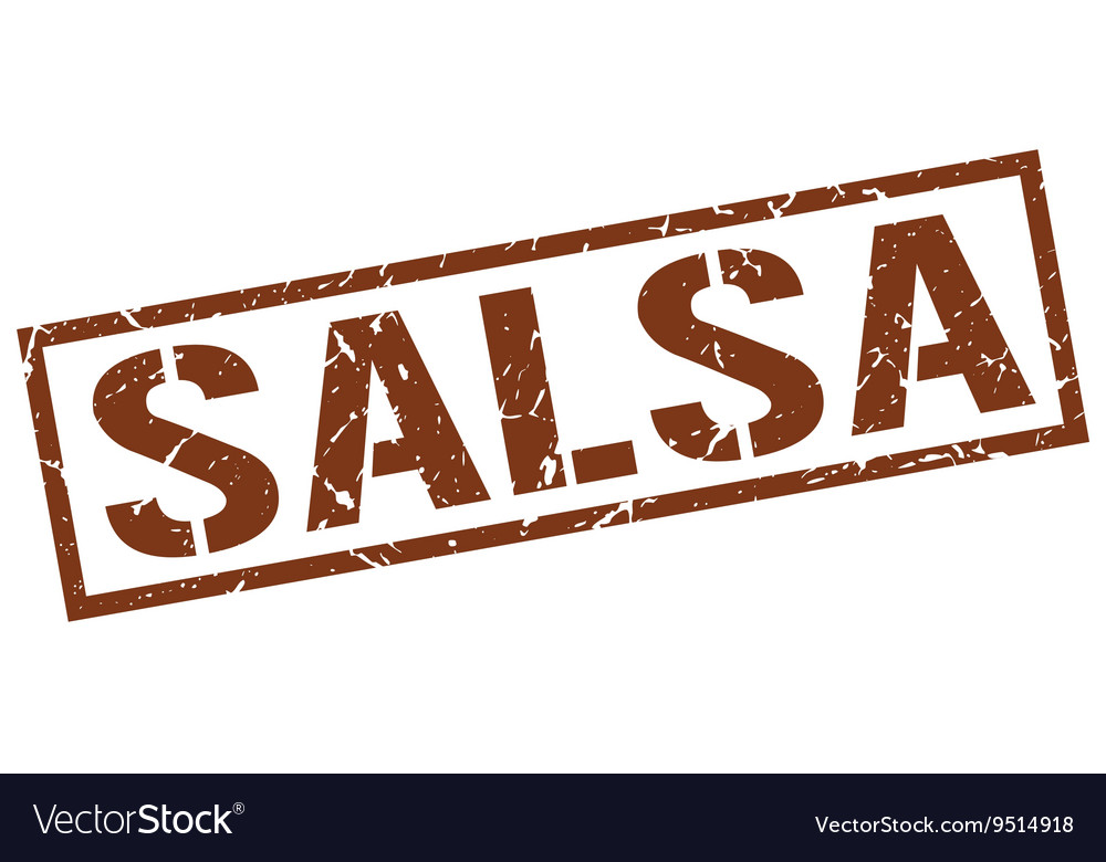 Salsa stamp Royalty Free Vector Image - VectorStock