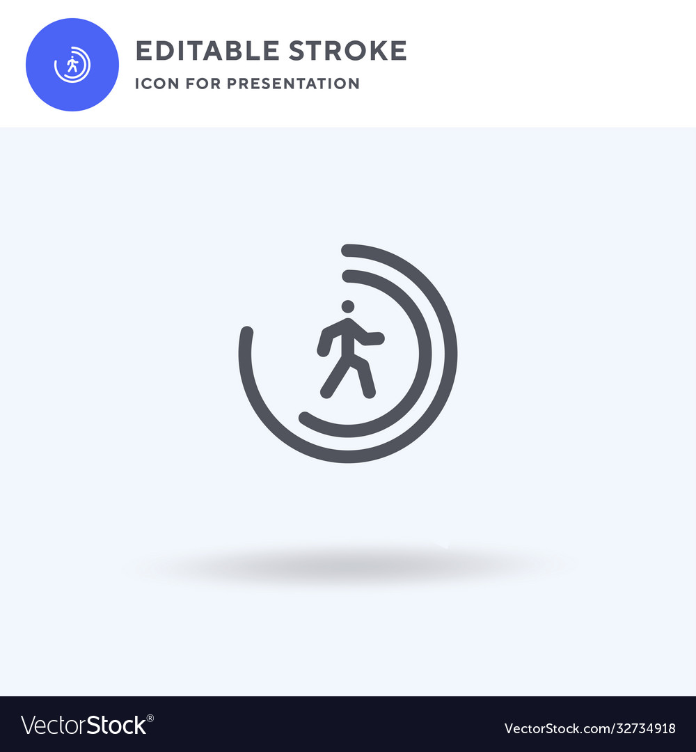 Steps icon filled flat sign solid Royalty Free Vector Image