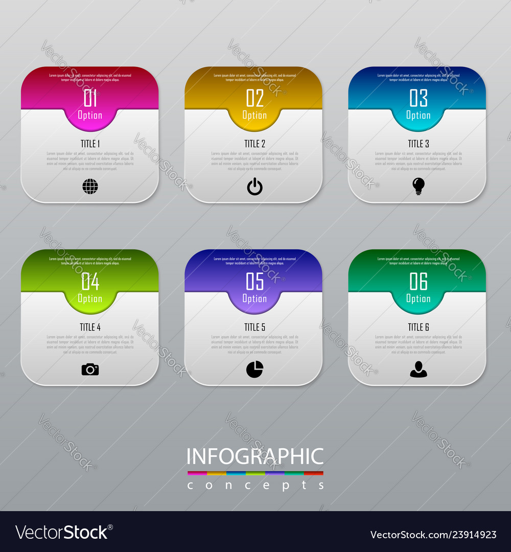 Abstract infographic template for chart diagram Vector Image