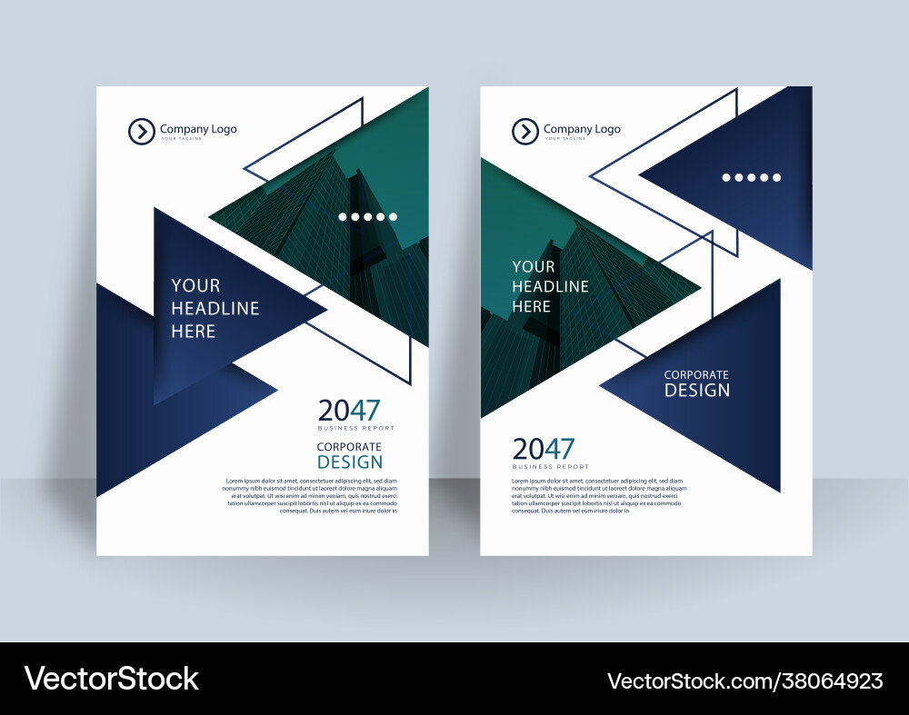 Custom background business book cover design Vector Image