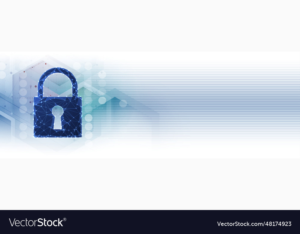Internet digital security technology concept Vector Image