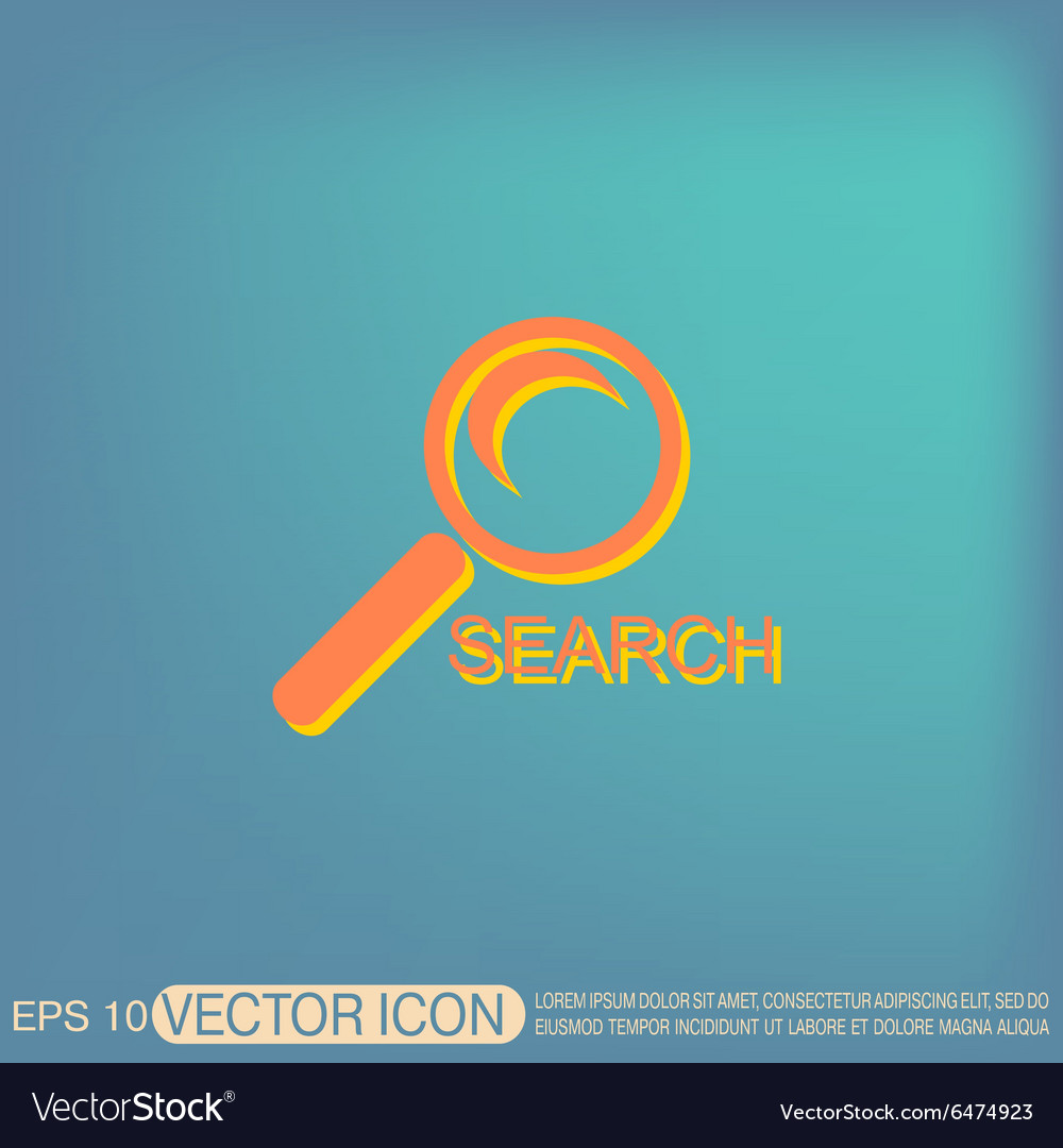 Magnifier search Royalty Free Vector Image - VectorStock