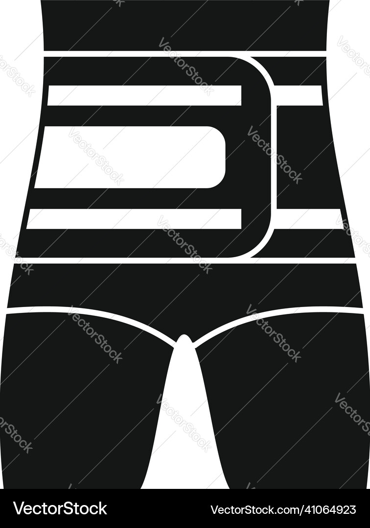 Man bandage icon simple damage body Royalty Free Vector