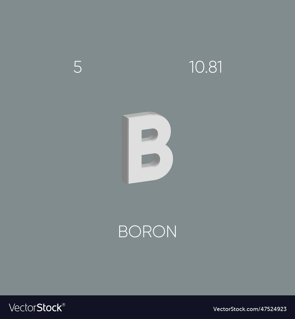 One of the periodic table elements with name Vector Image