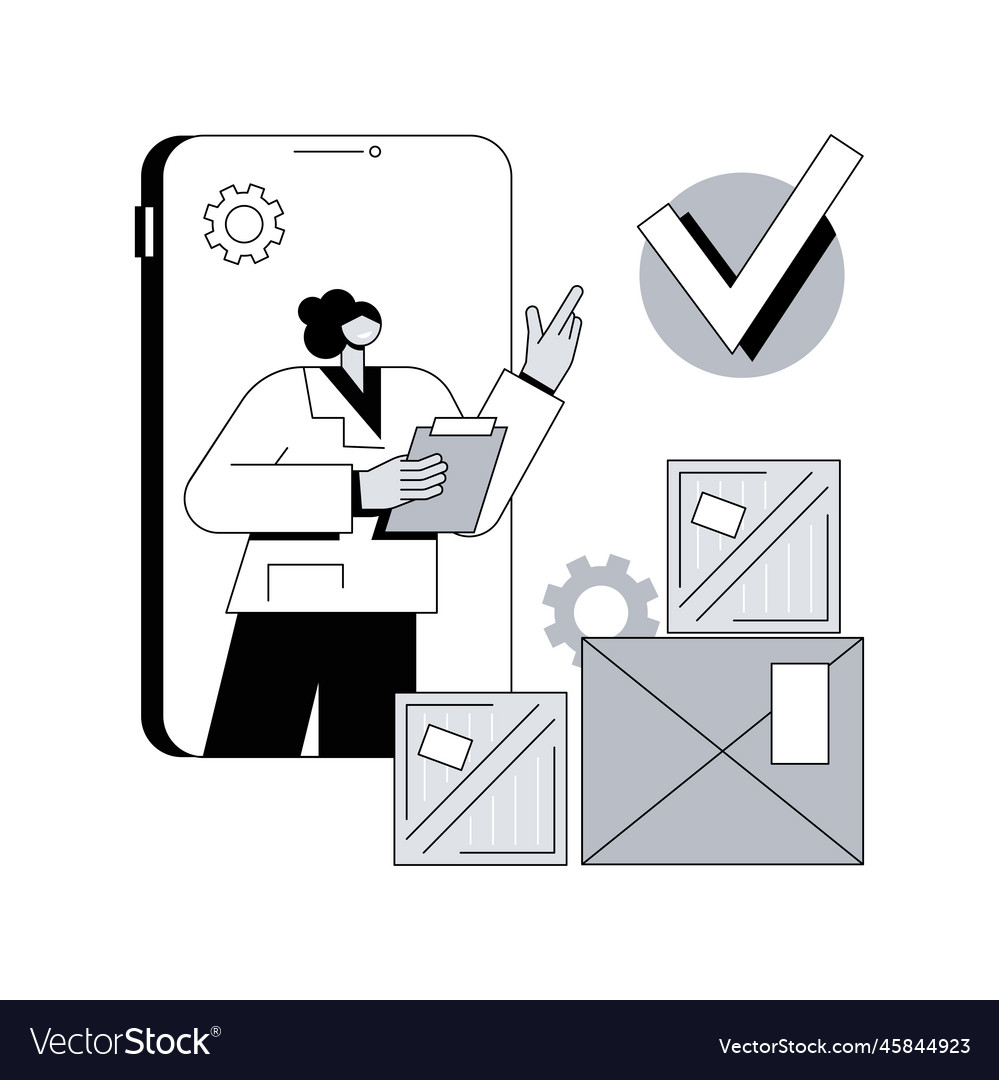 Order complete abstract concept Royalty Free Vector Image