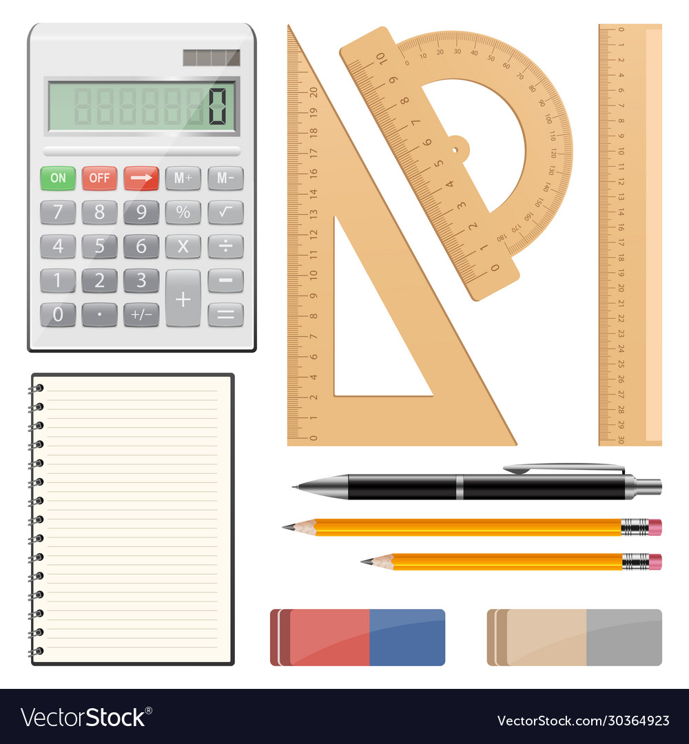 School tools Royalty Free Vector Image - VectorStock