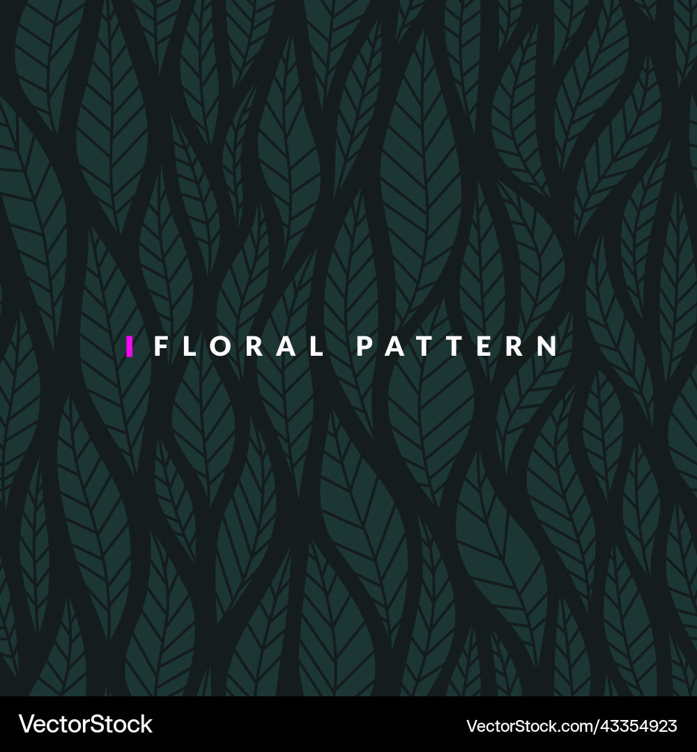 Seamless pattern with leaf Royalty Free Vector Image