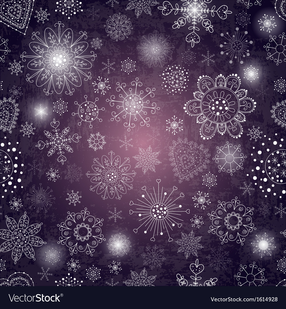 Abstract background with snowflake Royalty Free Vector Image