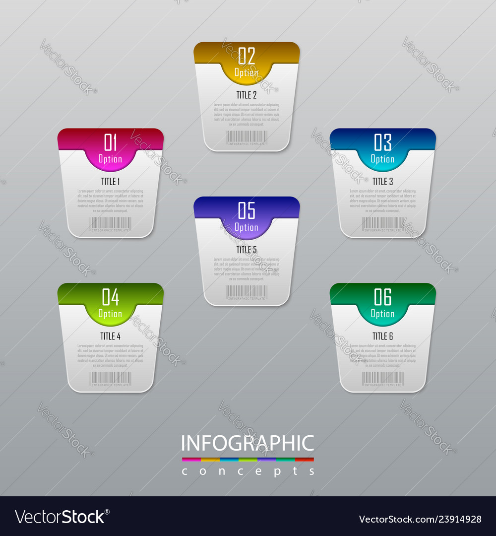 Abstract infographic template for chart diagram Vector Image