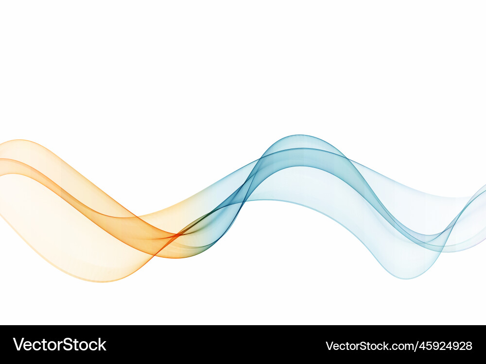 Abstract motion of smooth color wave curved lines Vector Image