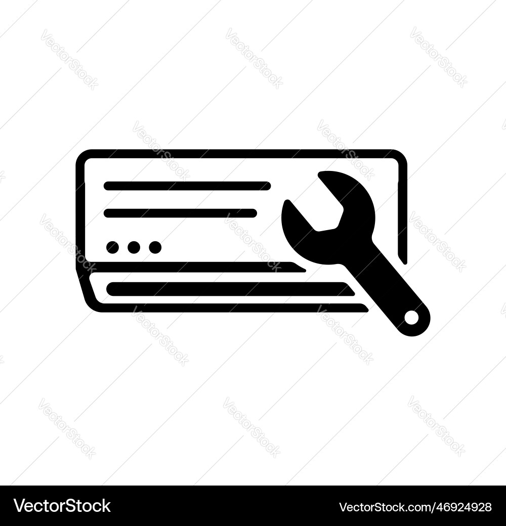 Ac air conditioner repair icon Royalty Free Vector Image