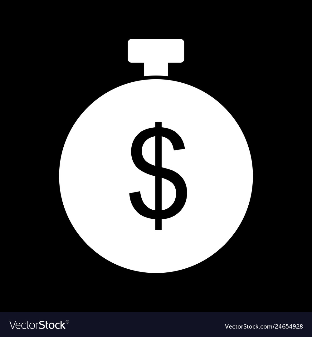 Dollar timer icon Royalty Free Vector Image - VectorStock