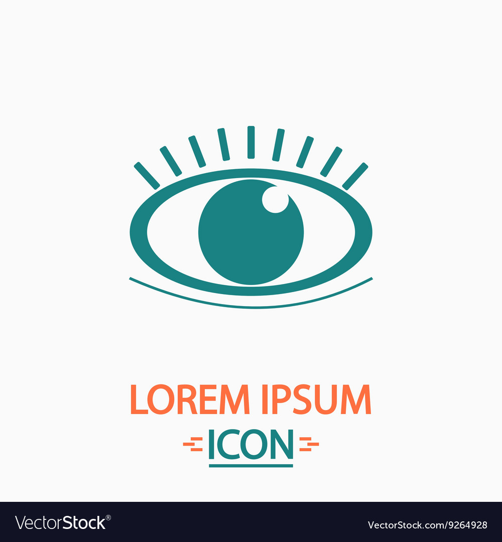 Eye computer symbol Royalty Free Vector Image - VectorStock