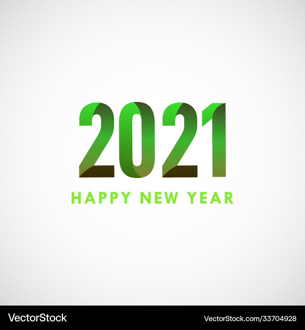Happy new years 2021 celebration template design Vector Image