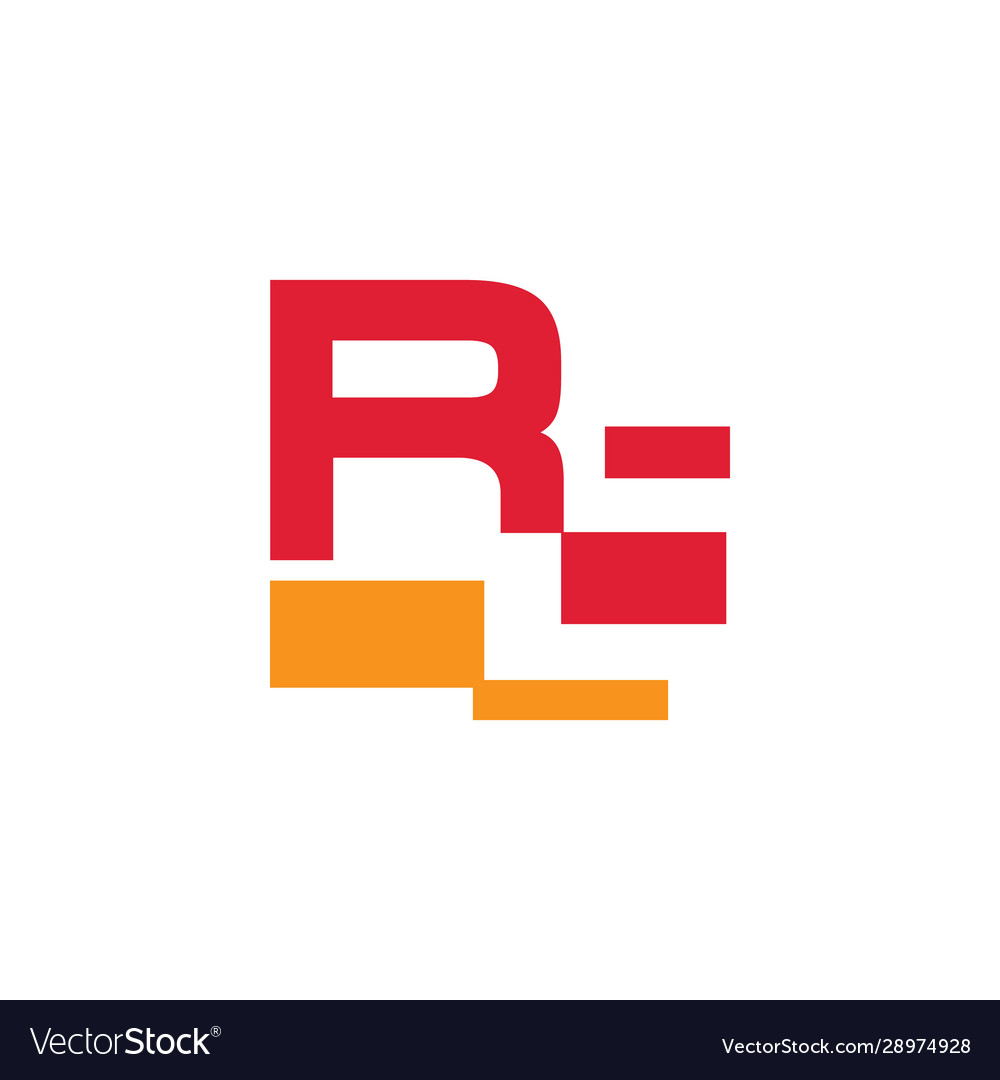 Rc letter logo design template Royalty Free Vector Image