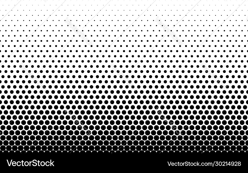 Seamless halftone backgroundshort fade out 31 Vector Image