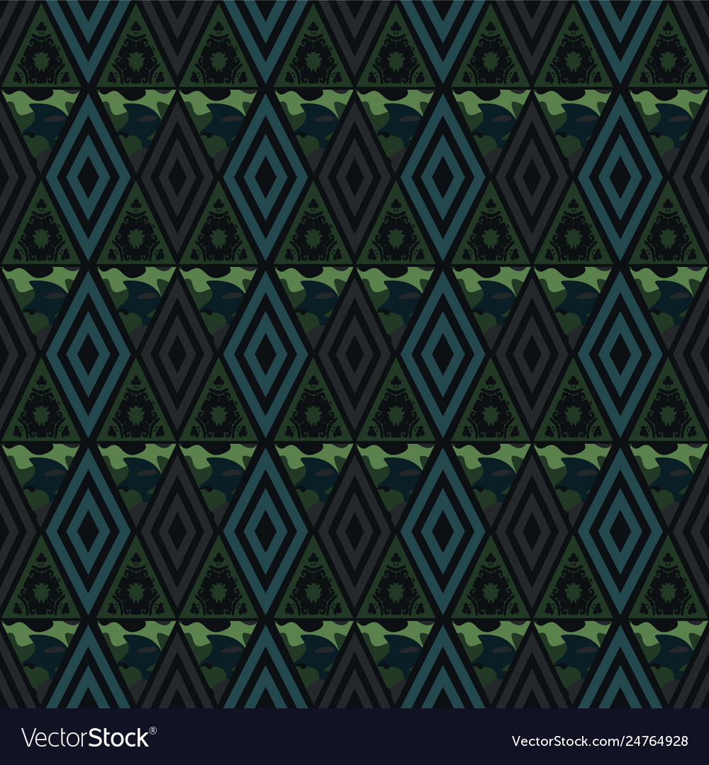 Triangular funky seamless pattern Royalty Free Vector Image
