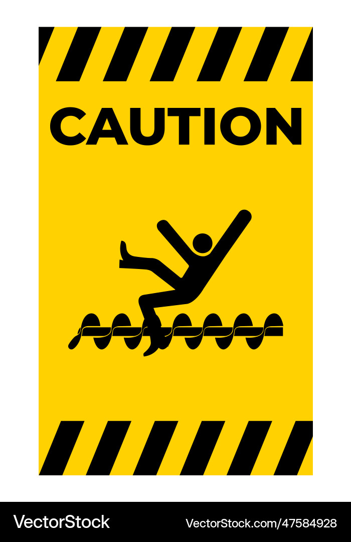 Warning exposed rotating parts will cause service Vector Image