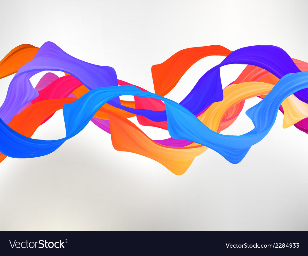 Abstract colored background with curves EPS 8 Vector Image