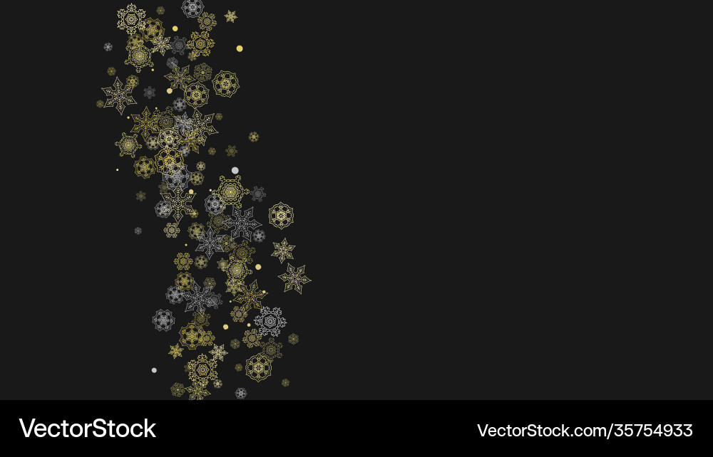 Christmas and new year snowflakes Royalty Free Vector Image