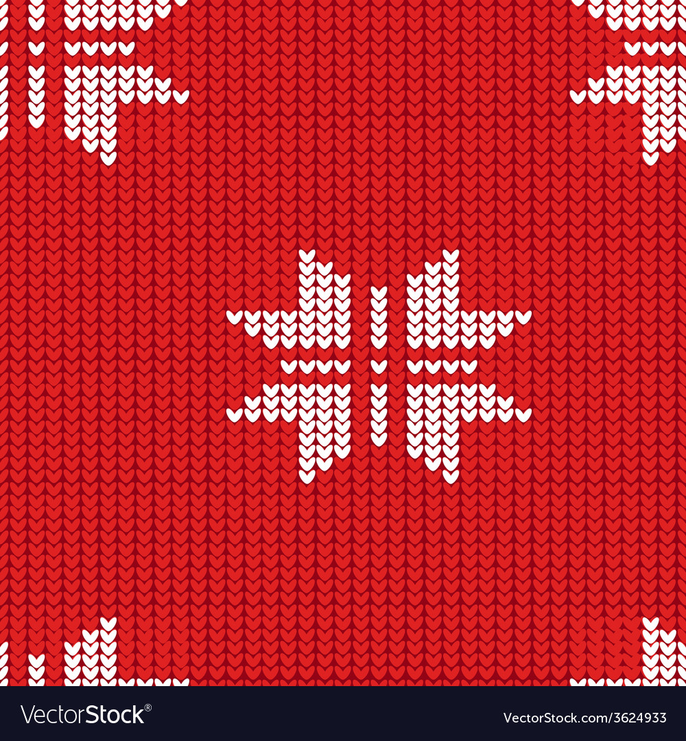 Knitting pattern Royalty Free Vector Image - VectorStock