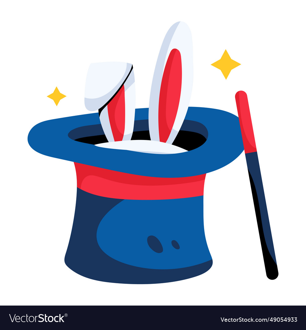 Magic hat Royalty Free Vector Image - VectorStock
