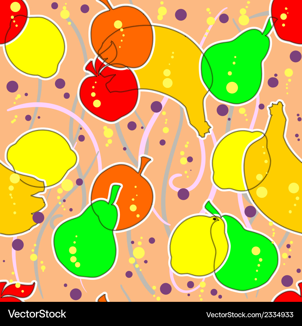 Orange fruit pattern Royalty Free Vector Image