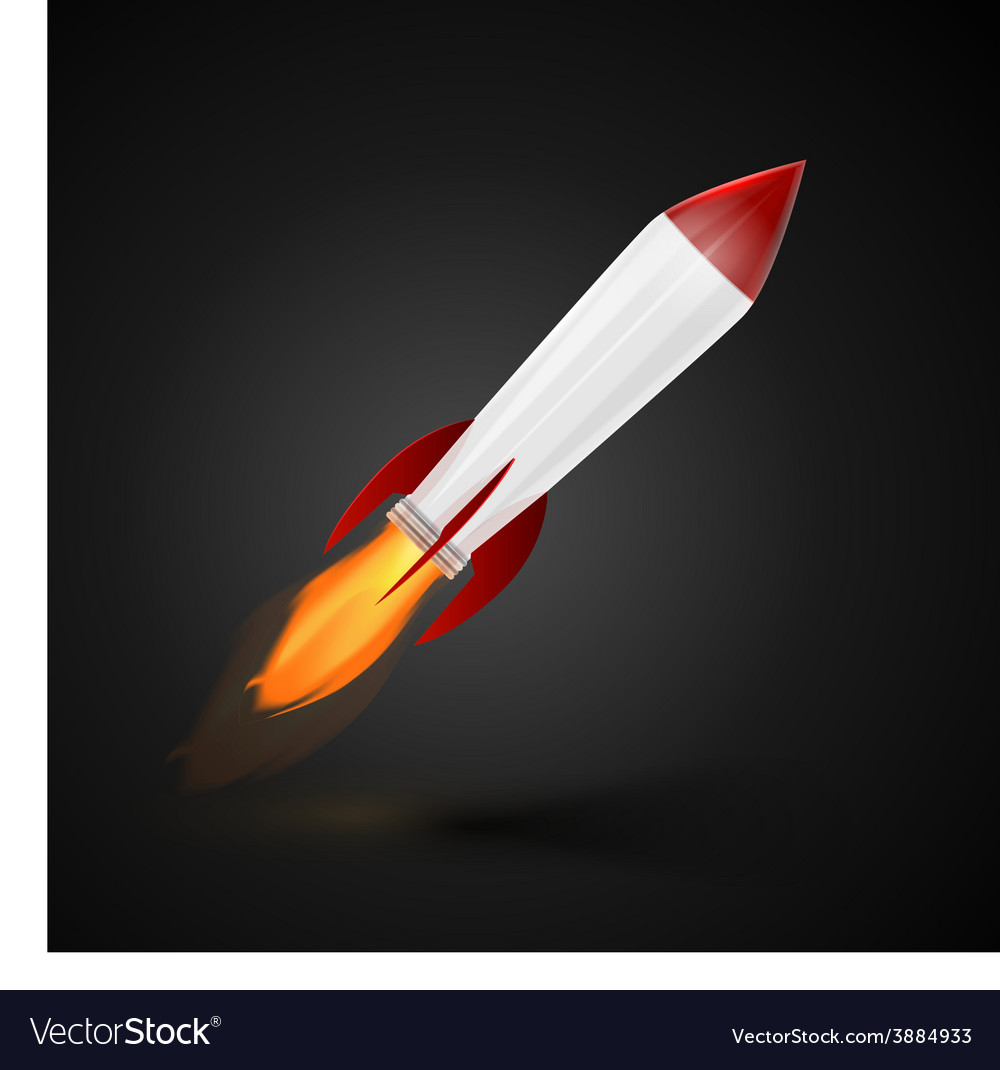 Rocket space ship Royalty Free Vector Image - VectorStock
