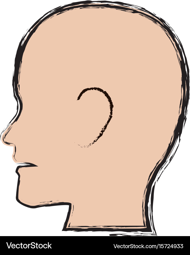 Silhouette human man profile people healthy Vector Image