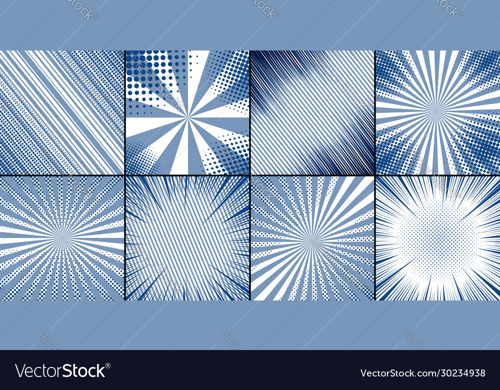 Comic square banners composition Royalty Free Vector Image