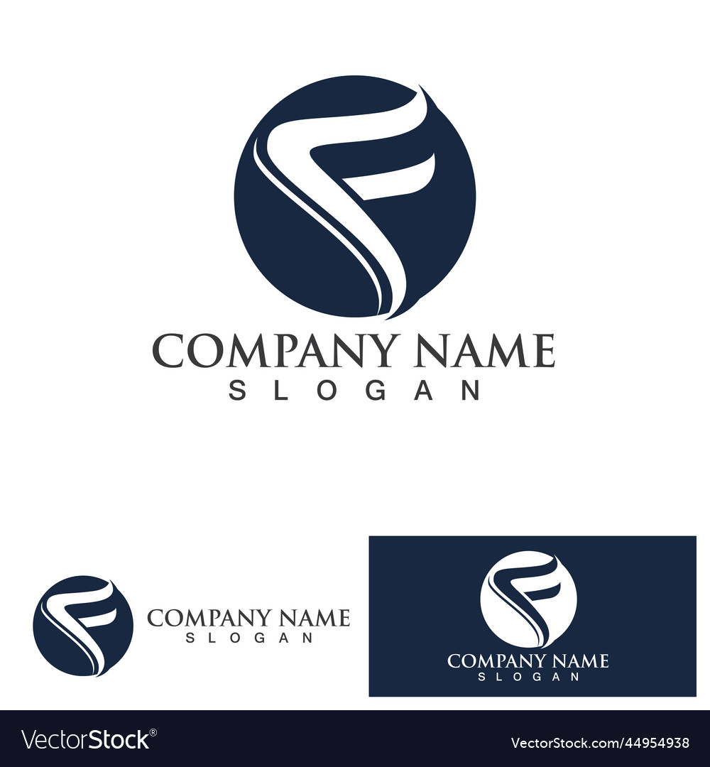 F letter icon Royalty Free Vector Image - VectorStock