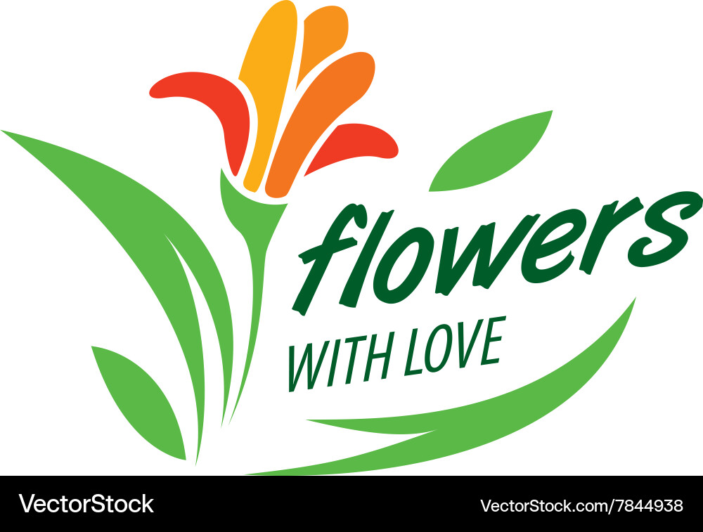 Flower logo Royalty Free Vector Image - VectorStock