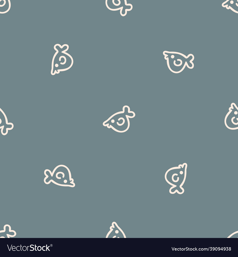 Seamless background fish gender neutral pattern Vector Image
