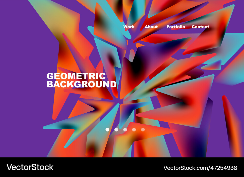 Shards shape composition abstract background web Vector Image
