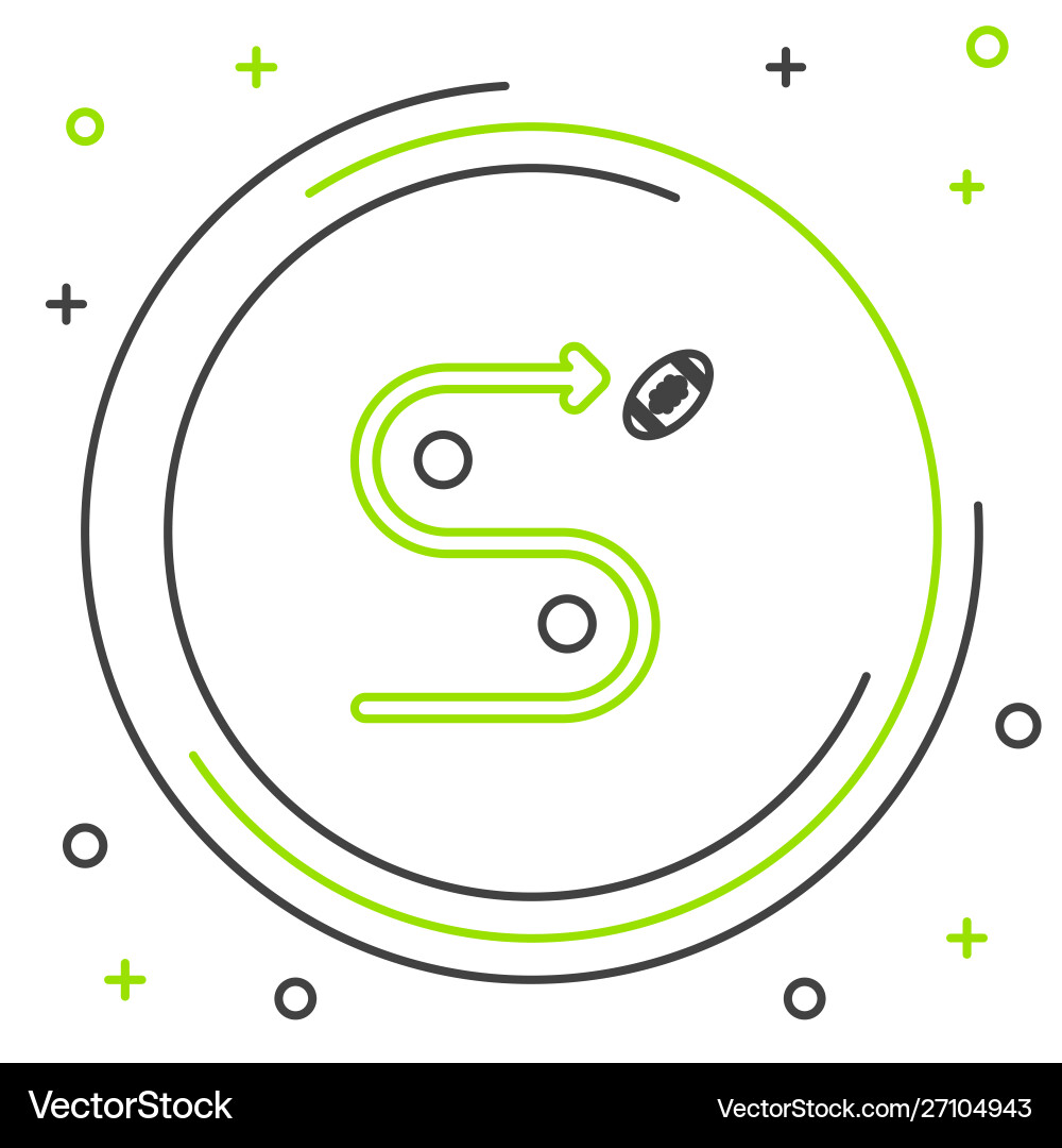 Black and green line planning strategy concept Vector Image